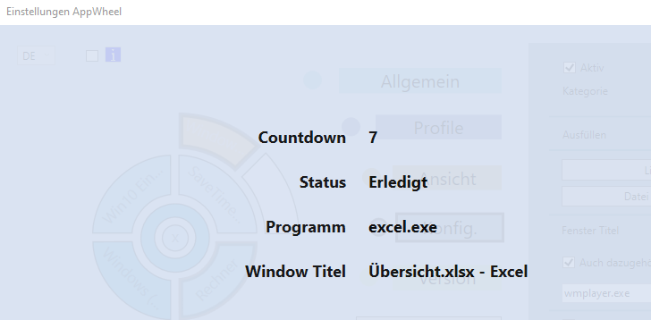 Optionen - Programm oder Datei - SaveTimeSolutions